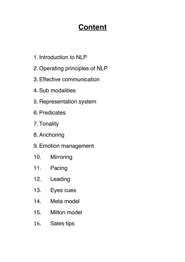 Nlp brief | PDF