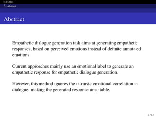 E-CORE: Emotion Correlation Enhanced Empathetic Dialogue Generation.pdf