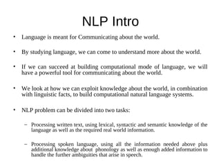 Natural Language Processing Course in AI | PDF