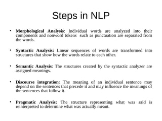 Natural Language Processing Course in AI | PDF