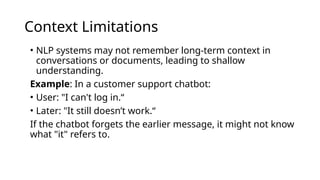 NLP disadvantages.natural languages process | PPTX
