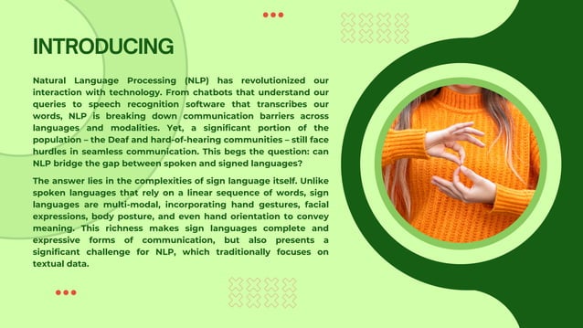 Exploring NLP's Ability to Understand Sign Language | PDF | Artificial ...