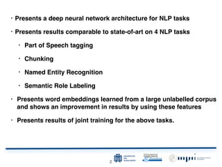 NLP from scratch | PDF
