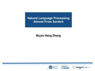 NLP from scratch | PPT