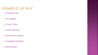 Natural Language Processing in Artificial intelligence | PPTX