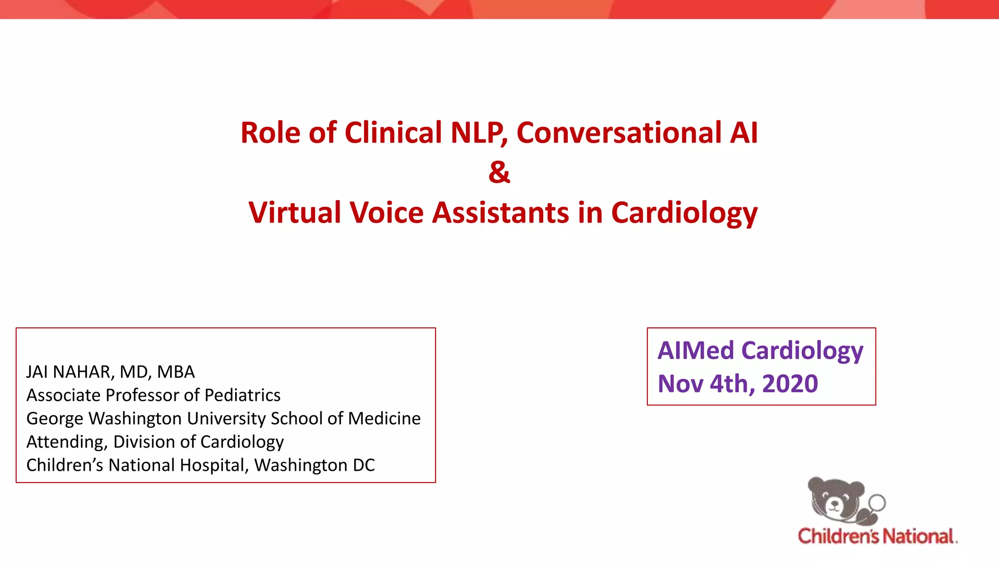 Role of Clinical NLP in Cardiology | PPTX | Computer Software and ...