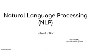 Introduction to Natural Language Processing (NLP) | PPT