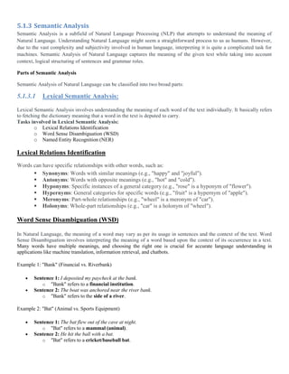 NLP_Lec semantic analysis and its types. | PDF