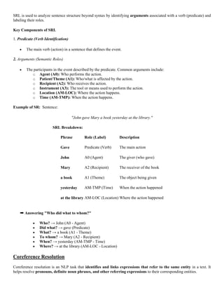 NLP_Lec semantic analysis and its types. | PDF