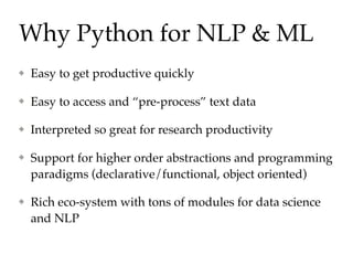 NLP & Machine Learning - An Introductory Talk | PPT
