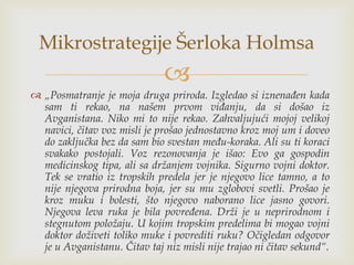 Misaone strategije Šerloka Holmsa - Dušan Basalo | PDF
