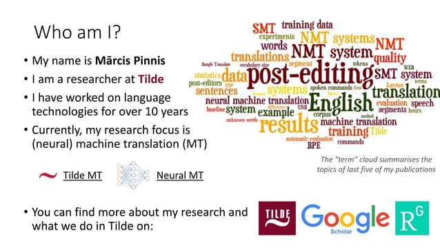 NLP pipeline in machine translation | PPTX