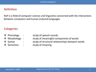 Natural Language Processing and Machine Learning | PDF
