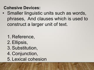 Cohesive devices in natural language processing | PPTX | Technology ...