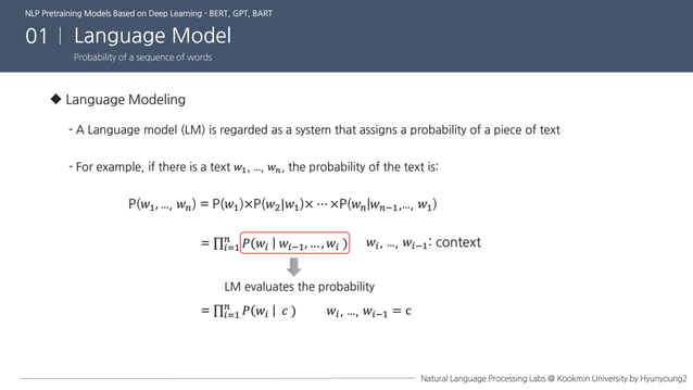 (Presentation)NLP Pretraining models based on deeplearning -BERT, GPT, and BART | PPT
