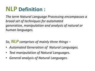 NLP Project Presentation | PPTX