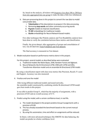 Automation of IT Ticket Automation using NLP and Deep Learning | PDF