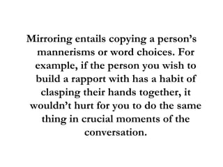 NLP Rapport Building: 3 Awesome NLP Techniques To Build Rapport ...