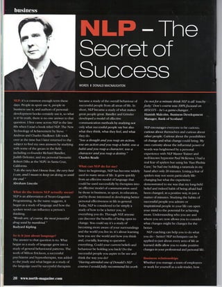 Neuro Linguistic Programmming | PDF