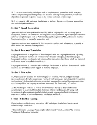NLP Techniques for Chatbots.docx
