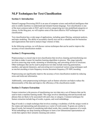 NLP Techniques for Text Classification.docx
