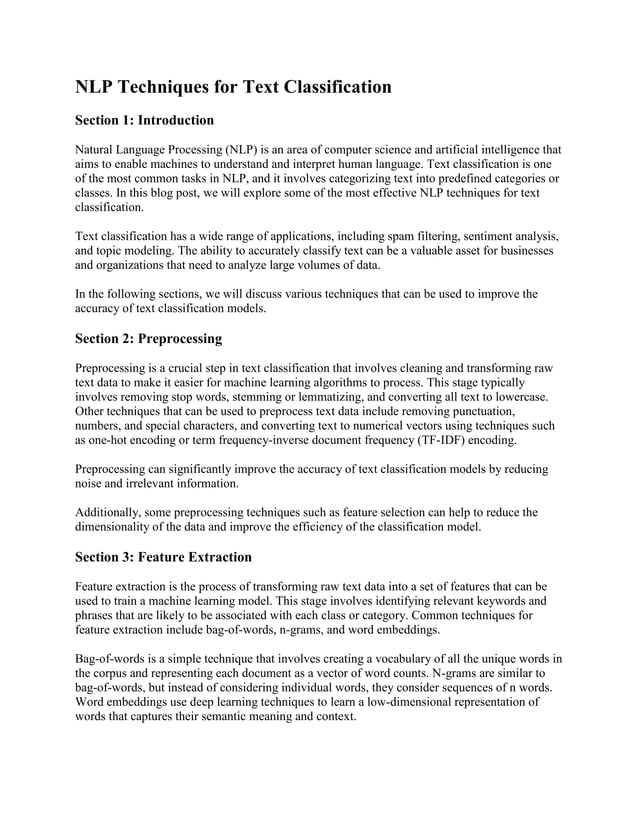 NLP Techniques for Text Classification.docx
