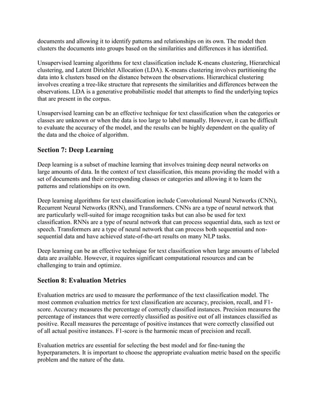 NLP Techniques for Text Classification.docx | Free Download