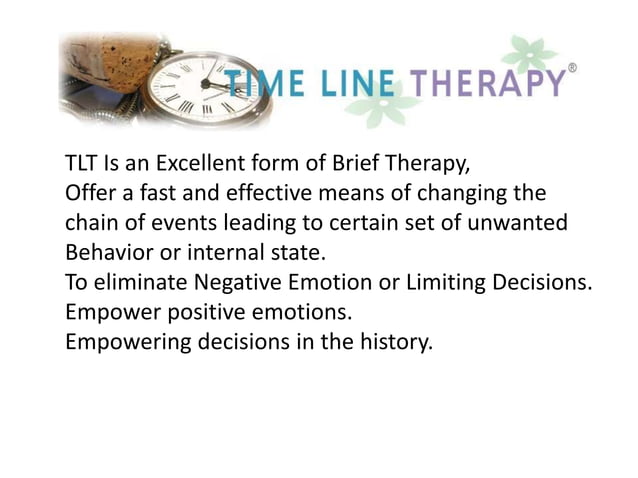 Nlp timeline therapy | PPTX | Mental Health | Diseases and Conditions