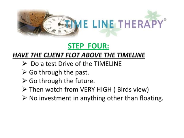 Nlp timeline therapy | PPTX | Mental Health | Diseases and Conditions