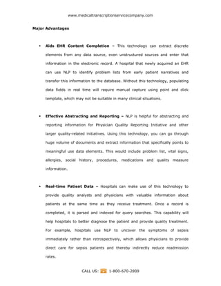 NLP to Enhance Your Hospital Documentation | PDF