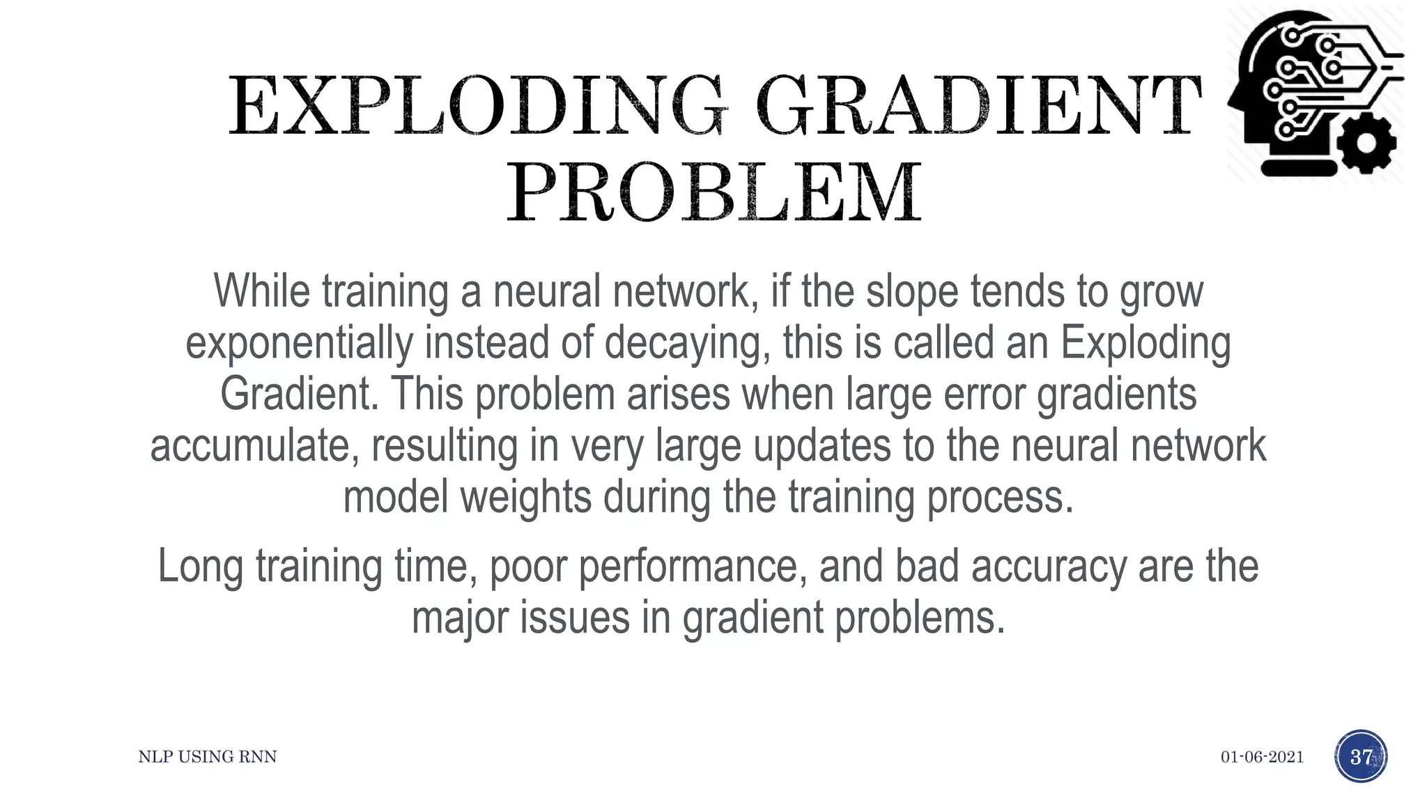 INTRODUCTION TO NLP, RNN, LSTM, GRU | PPTX | Computer Software and Applications | Computing