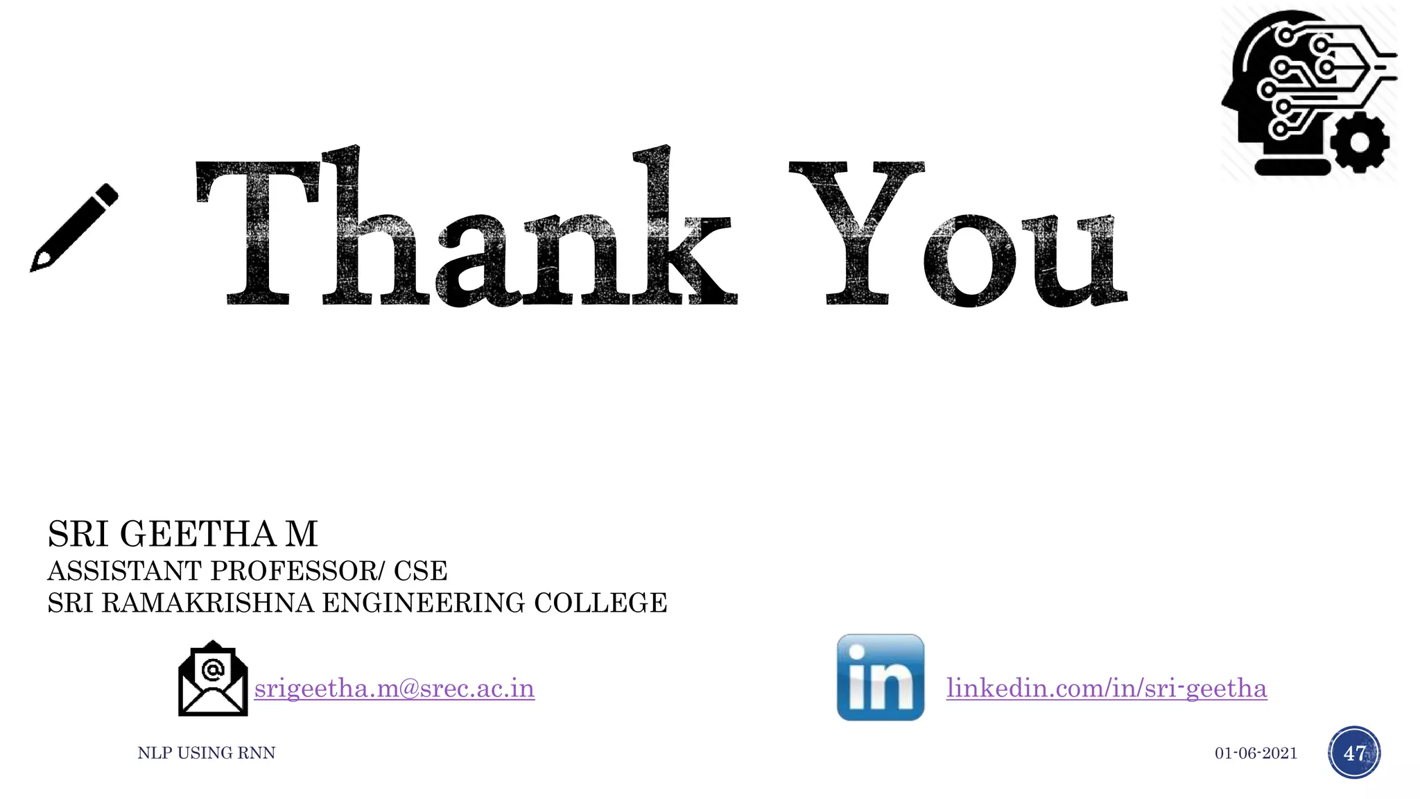 INTRODUCTION TO NLP, RNN, LSTM, GRU | PPTX