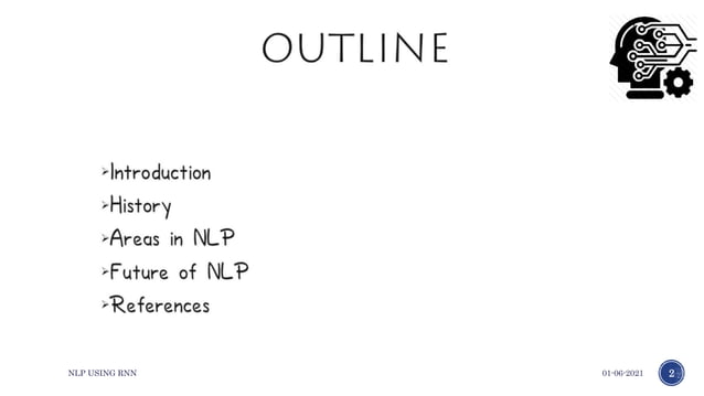 INTRODUCTION TO NLP, RNN, LSTM, GRU | PPTX | Computer Software and Applications | Computing