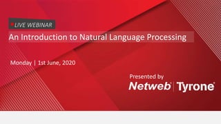 An Introduction to Natural Language Processing | PPT