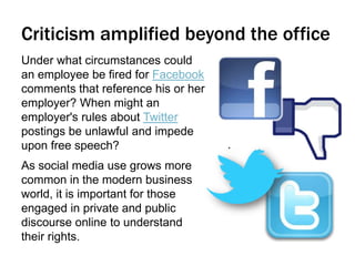 A guide to navigating social media in the workplace | PPTX