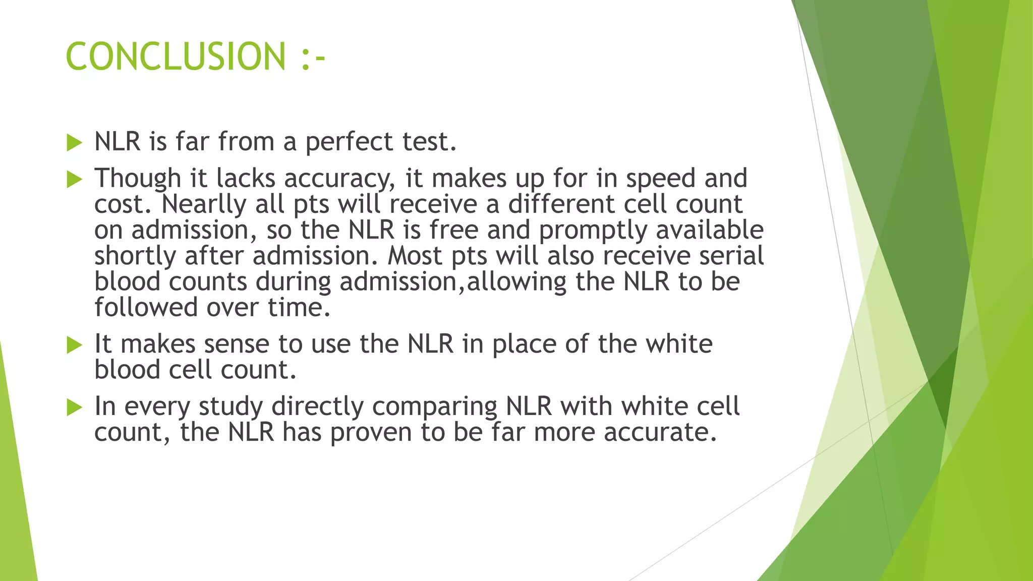 NLR (NEUTROPHIL LYMPHOCYTE RATIO).pptx