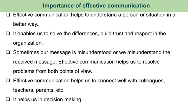 Effective communication | PDF