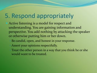 Active listening | PDF