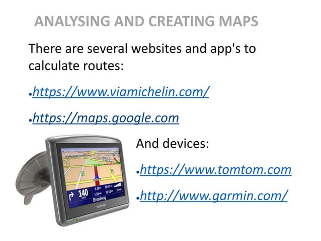 Analysing and creating maps | PPT