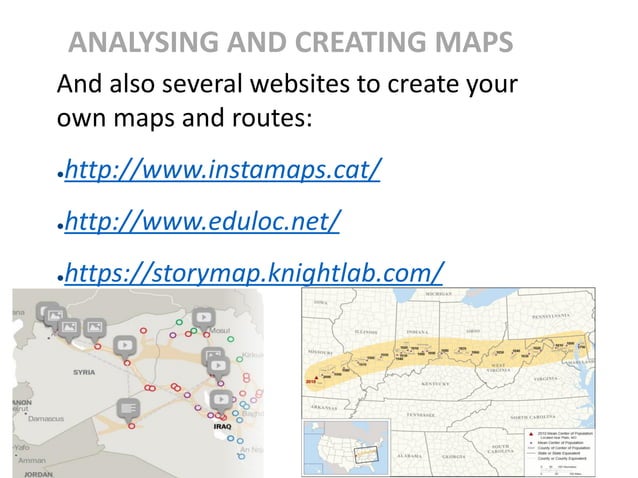Analysing and creating maps | PPT