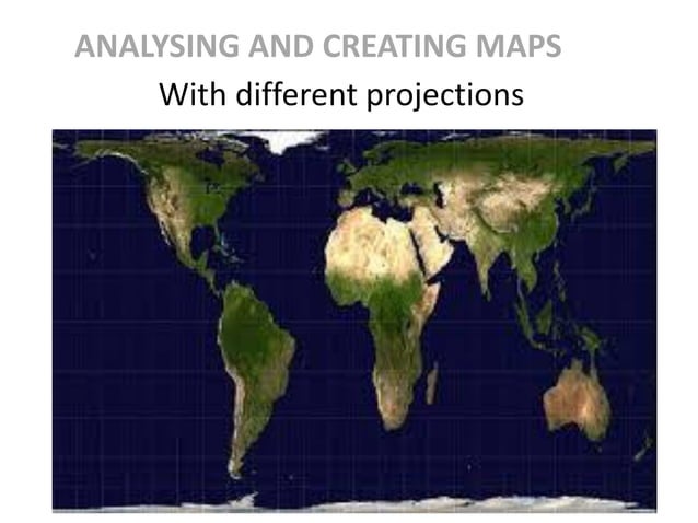 Analysing and creating maps | PPT