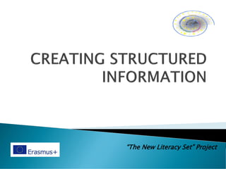 Creating structured information | PDF | Desserts and Baking | Food & Drink