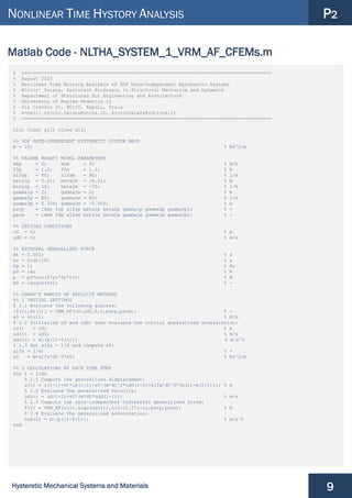 SDF Hysteretic System 1 - Analytical Vaiana Rosati Model | PDF