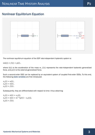 SDF Hysteretic System 1 - Differential Vaiana Rosati Model | PDF