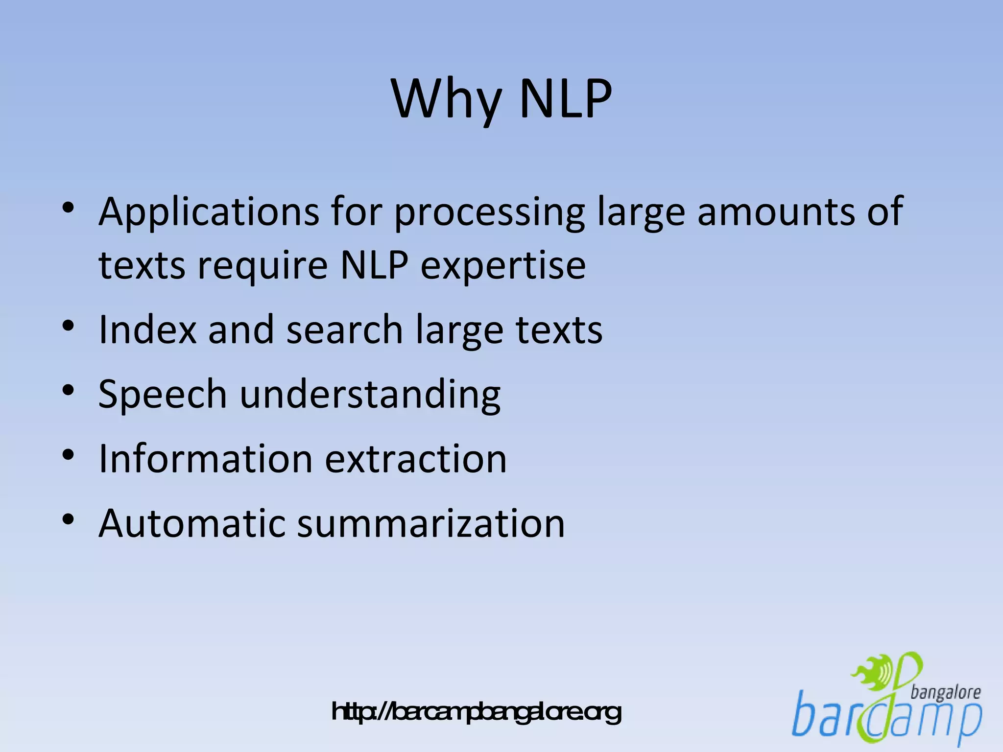 NLTK: Natural Language Processing made easy | PPT