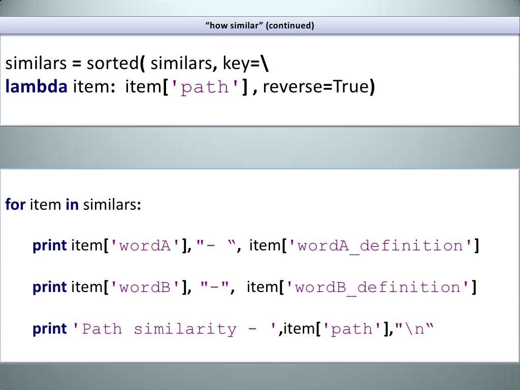 NLTK - Natural Language Processing in Python