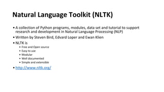 Nltk:a tool for_nlp - py_con-dhaka-2014 | PPT