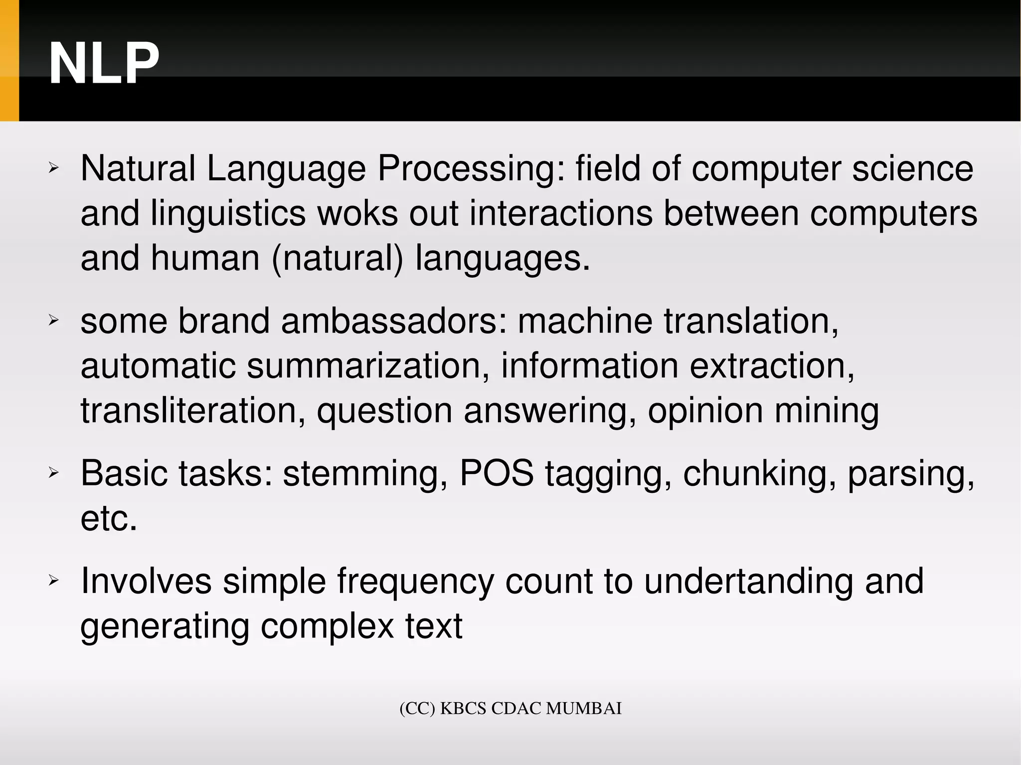 Natural Language Toolkit (NLTK), Basics | PDF Natural Language Toolkit (NLTK), Basics | PDF