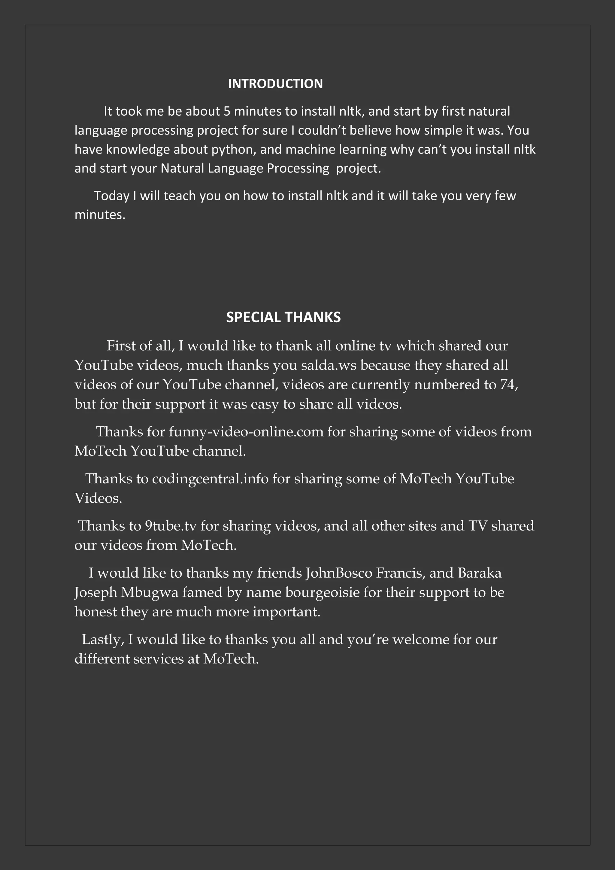 Nltk installation guide | PDF