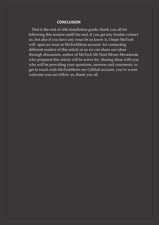 Nltk installation guide | PDF